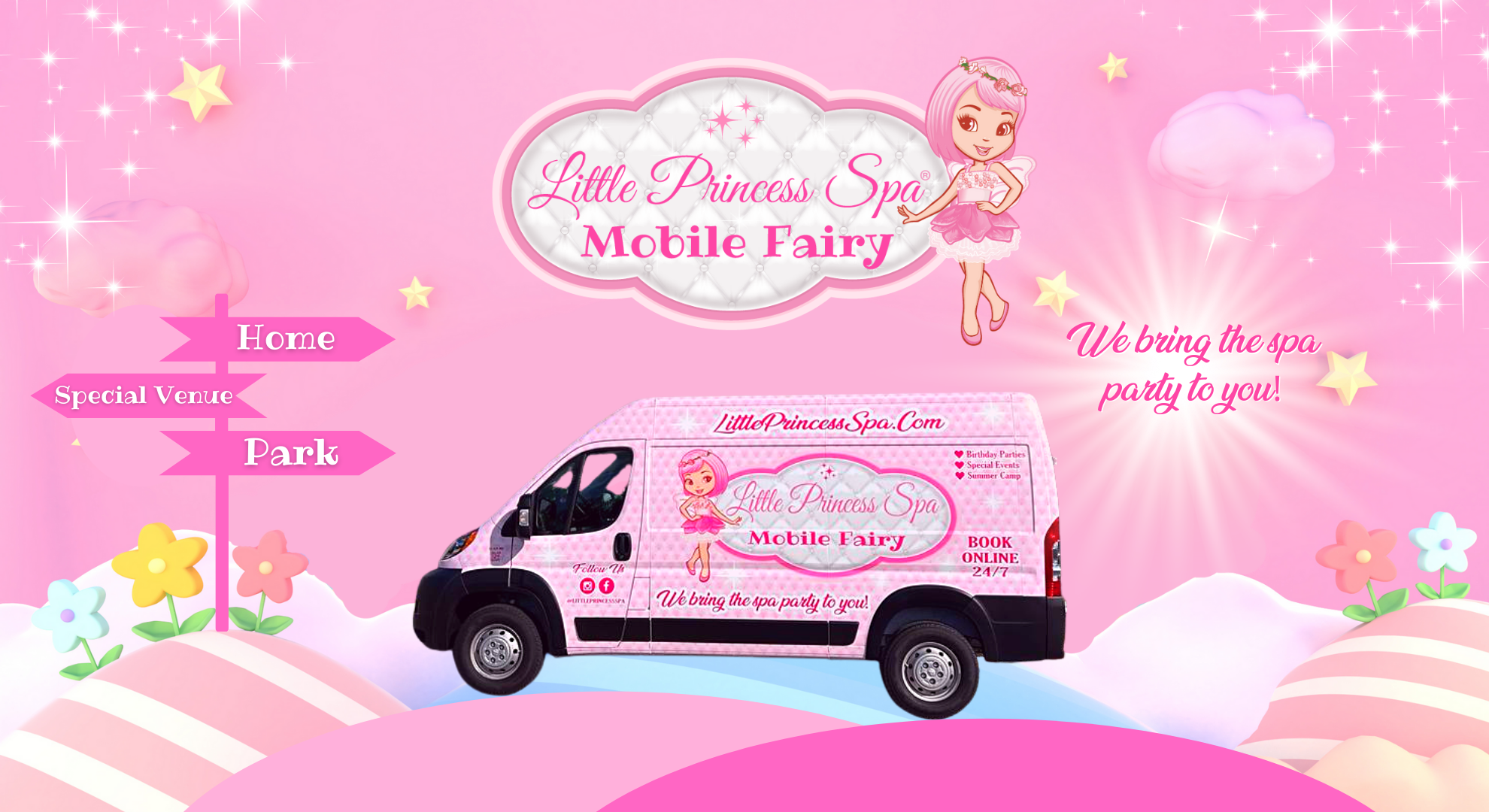 Mobile Spa Party for Kids | Mobile Fairy® Broward